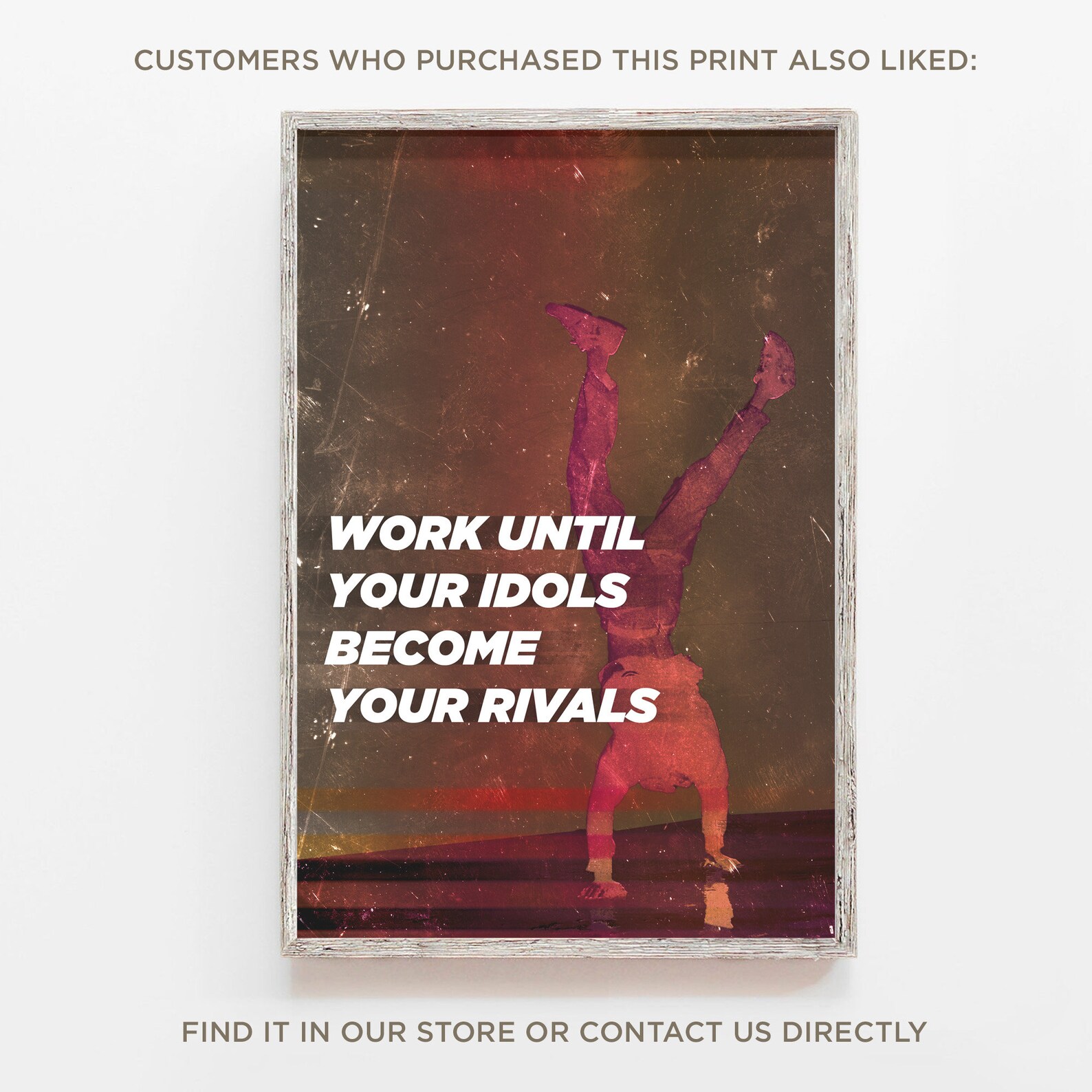 Handstand Gymnastics Motivational Print 10 - "there is Only One Way to ...