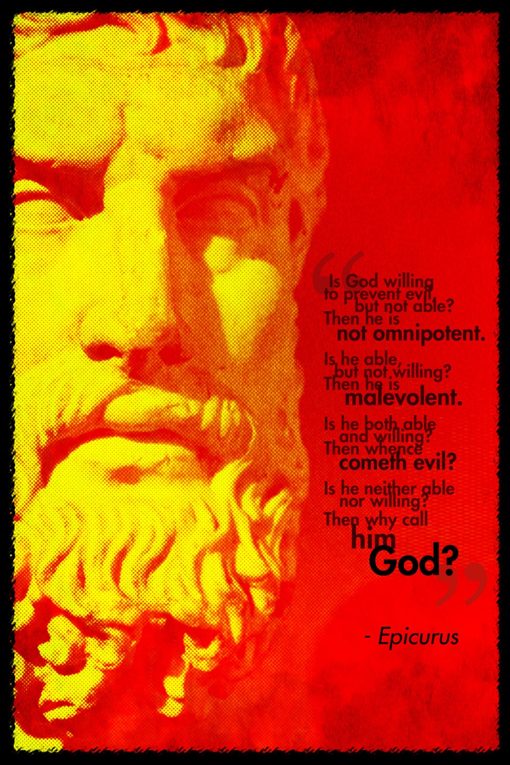 Epicurus Original Art Print - Photo Poster Gift Philosophy - Etsy