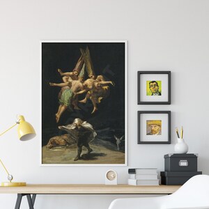 Francisco Goya - Witches Flight (1798) - Classic Painting Photo Poster ...