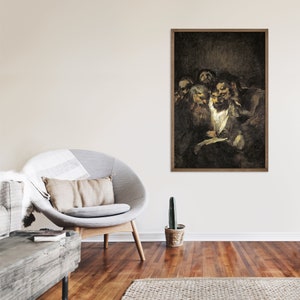 Francisco Goya - Men Reading (1823) - Classic Painting Photo Poster ...