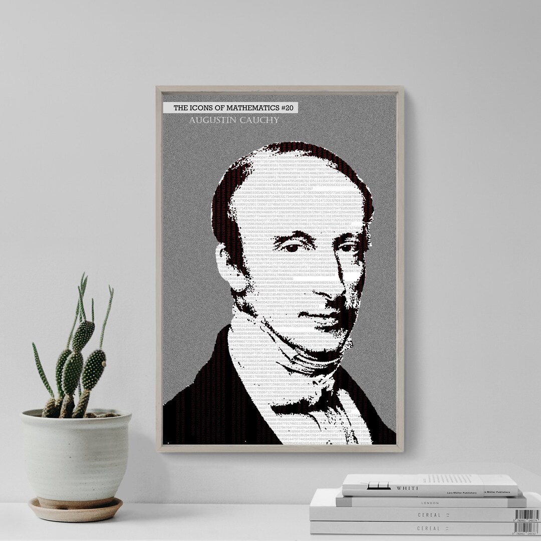 Augustin Cauchy - the Icons of Mathematics #20 - Art Print Poster Wall ...