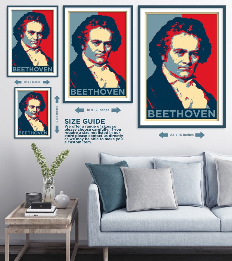 Ludwig Van Beethoven Original Art Print Photo Poster Gift | Etsy