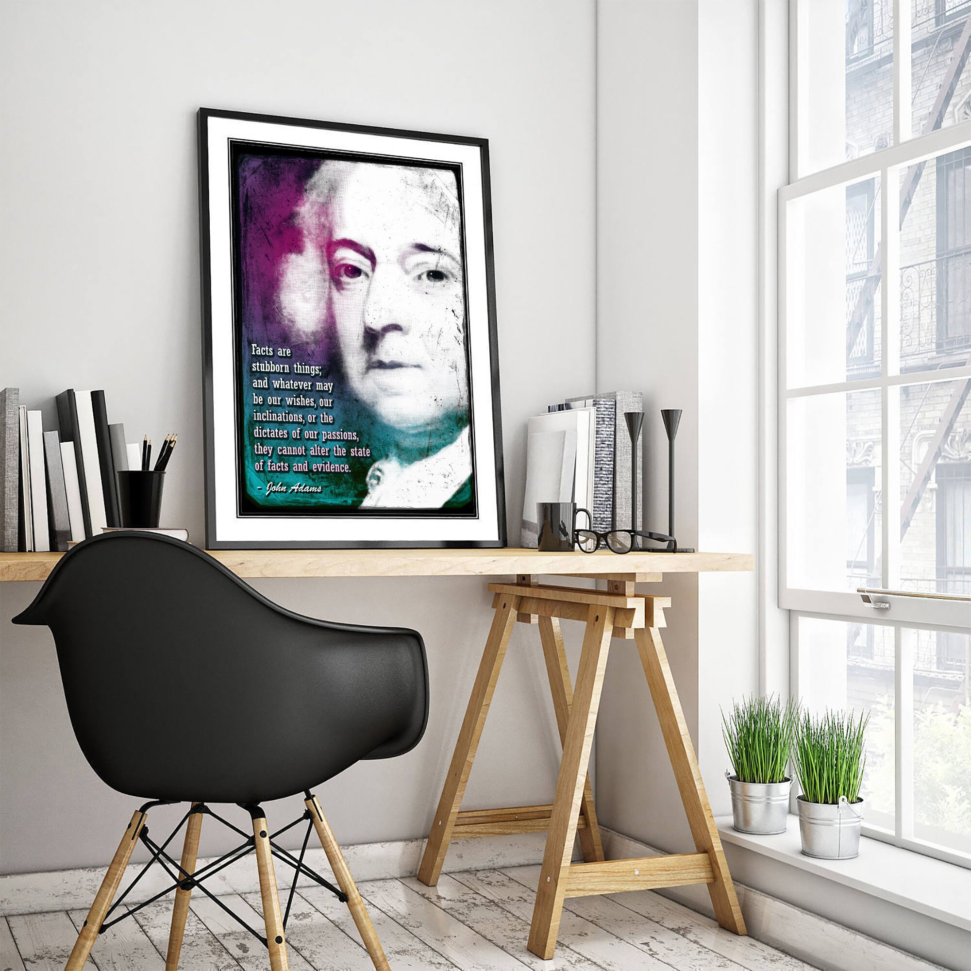 John Adams Original Art Print Photo Poster Gift Wall Decor - Etsy UK