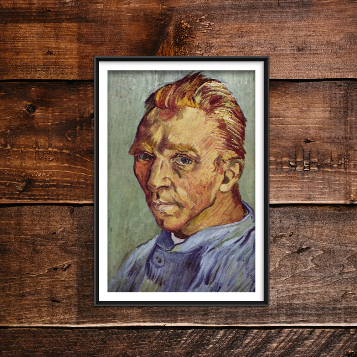 Vincent Van Gogh Self Portrait Without Beard 1889 Art - Etsy