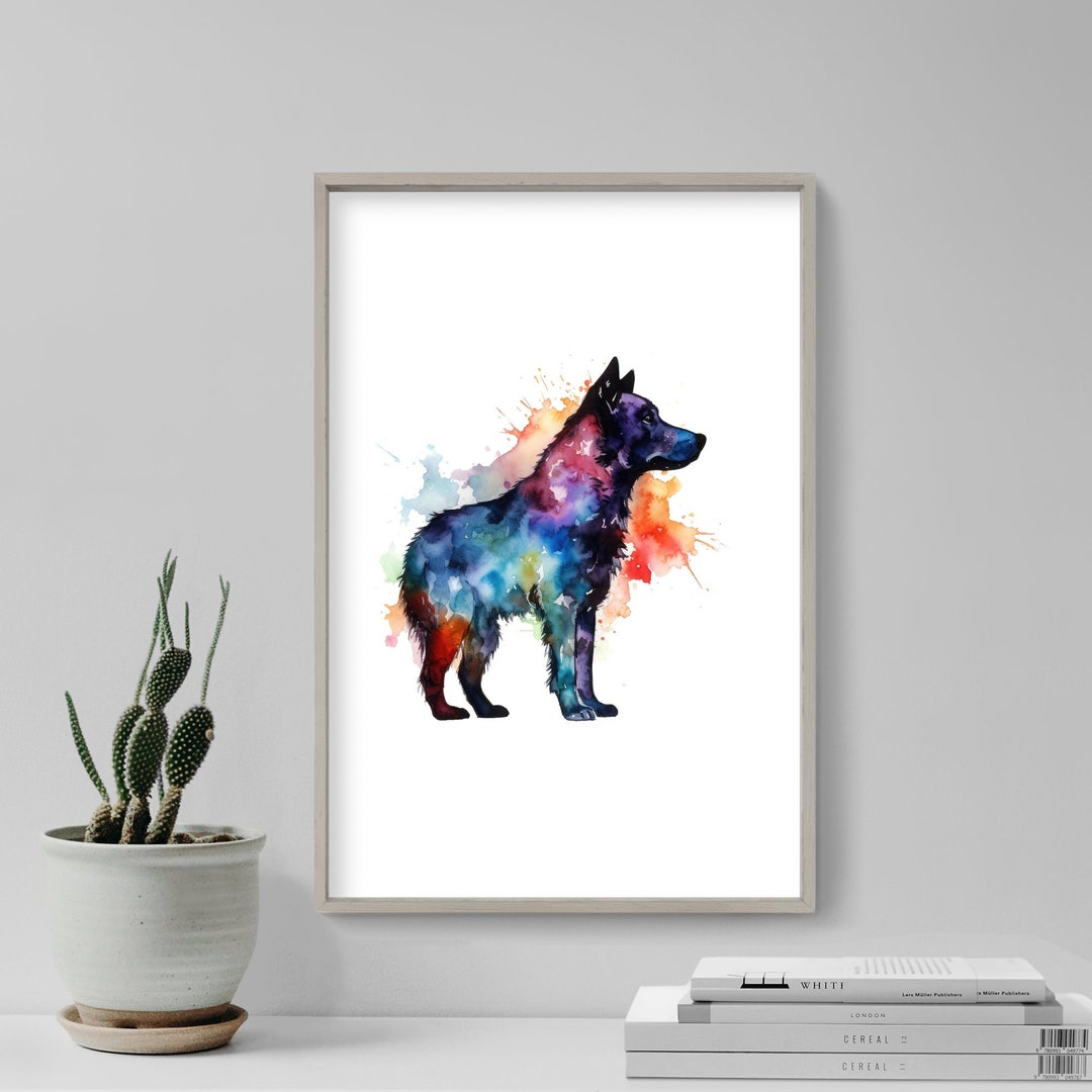 Watercolour Animal Canadian Eskimo - Art Print Poster Painting - Museum ...