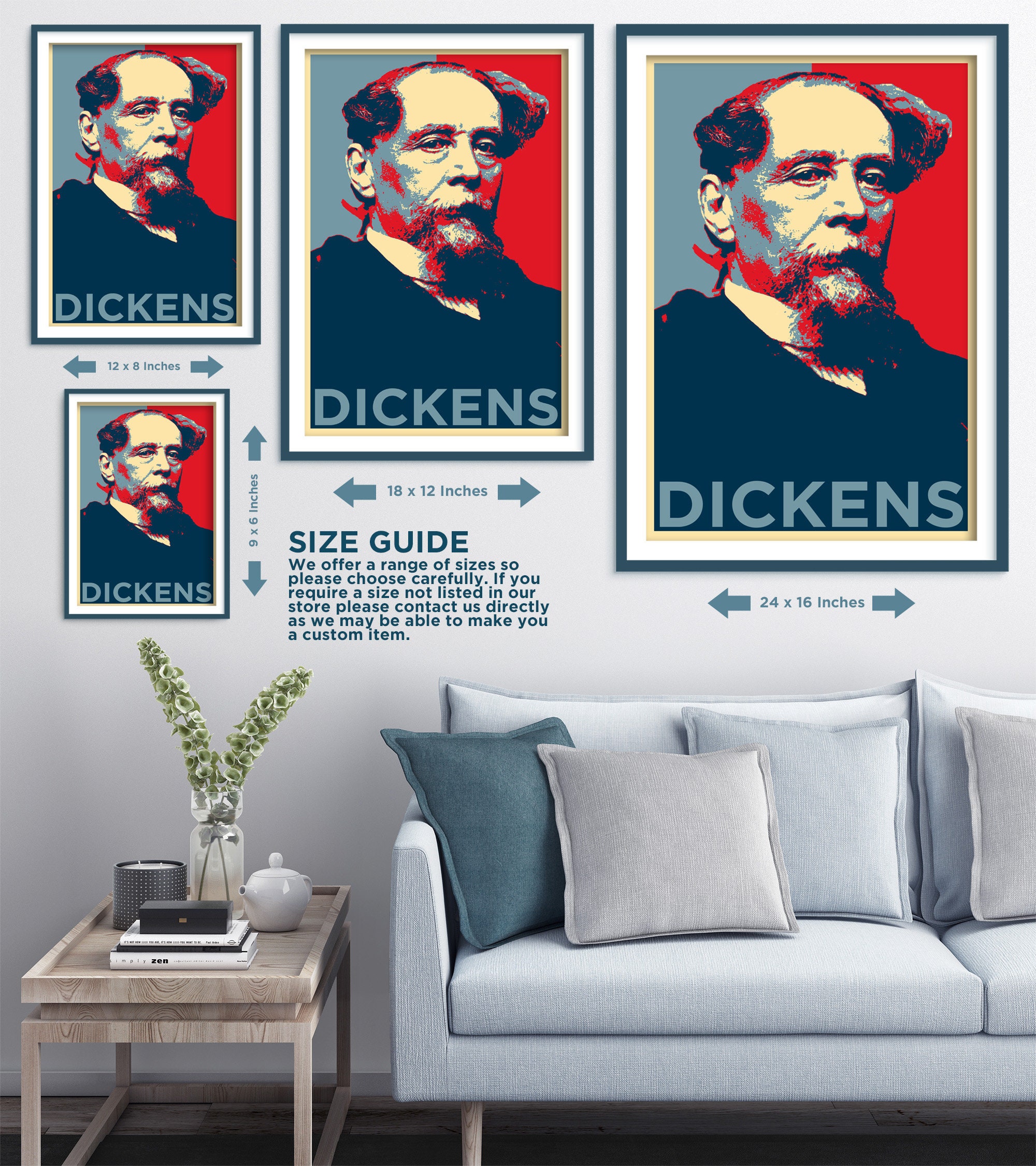 Charles Dickens Art Print Photo Poster Gift Great - Etsy UK