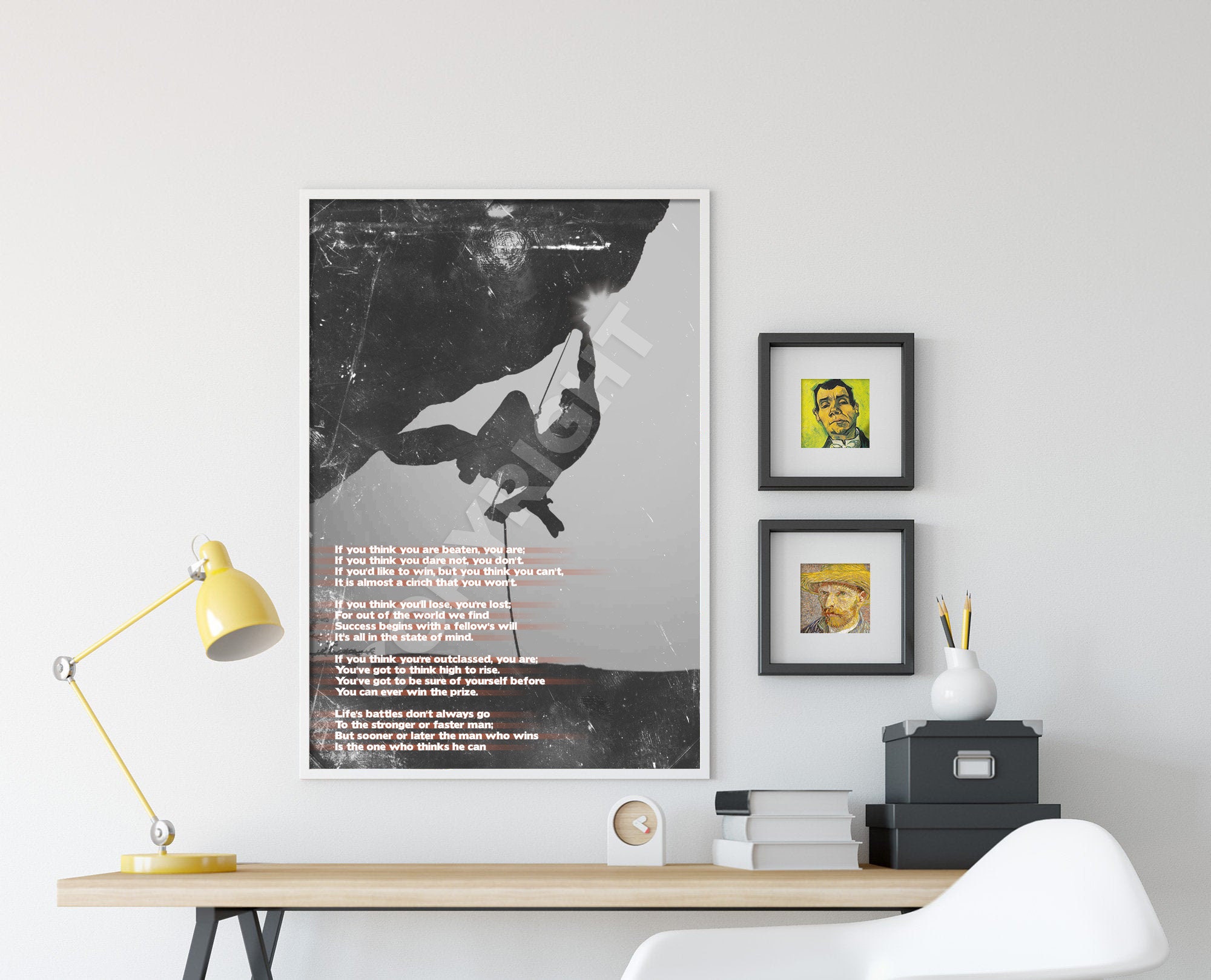 Climbing Motivational Poster 05 if You Think You Are - Etsy UK