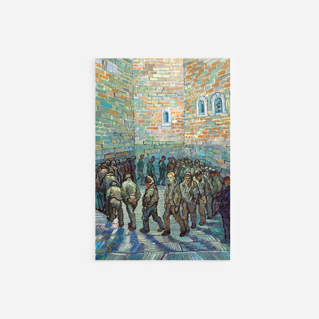 Vincent Van Gogh Prigionieri che si esercitano 1890 V2 Pittura classica ...