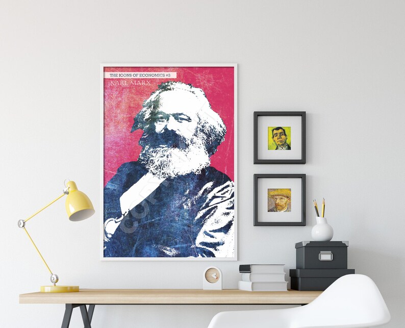 Karl Marx the Icons of Economics 3 Art Print Poster Wall - Etsy UK
