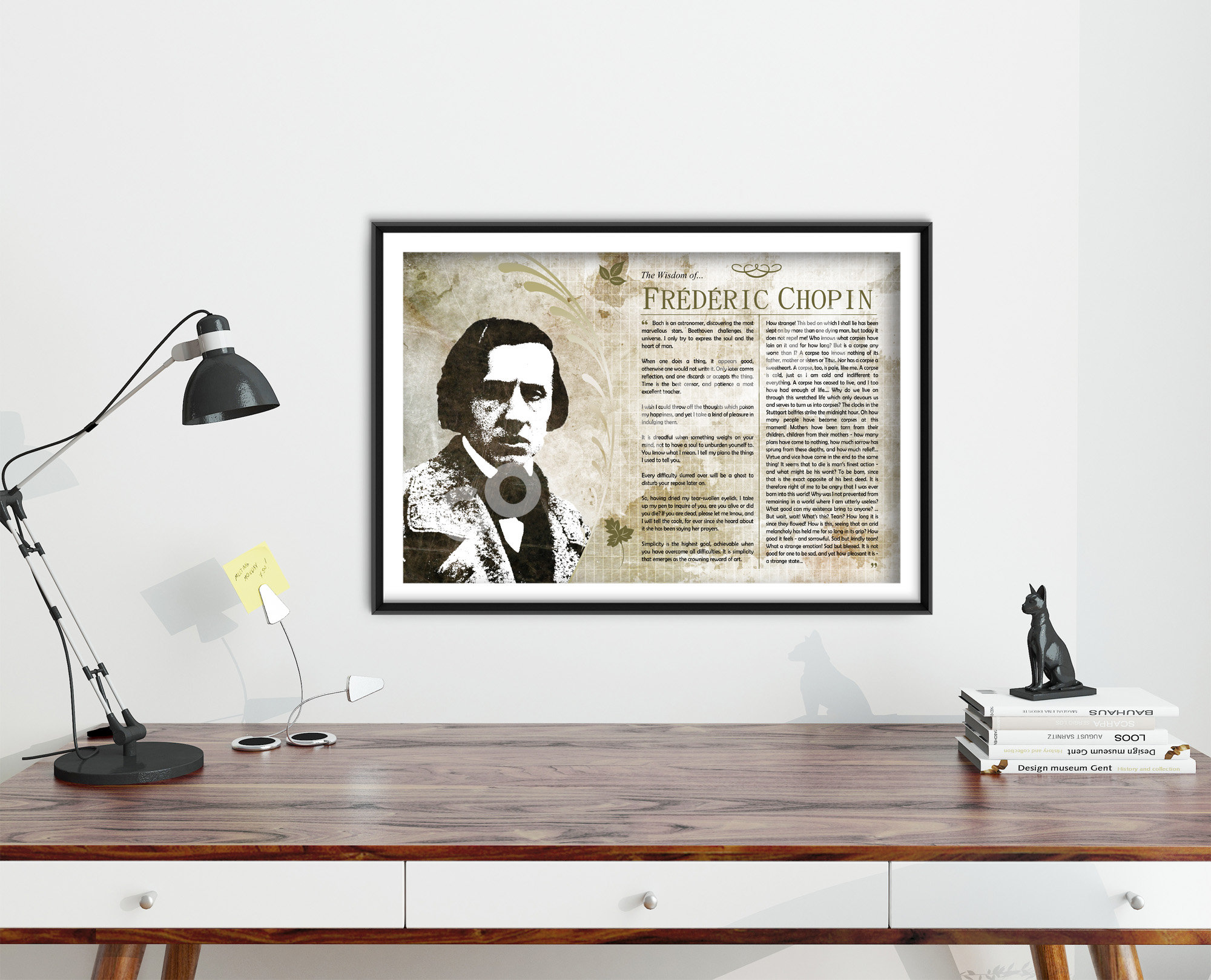 Frederic Chopin Greatest Quotes - Original Art Print Featuring His ...