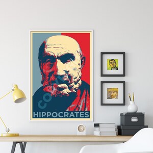 Hippocrates Original Art Print - Photo Poster Gift Home Wall Decor Hope ...