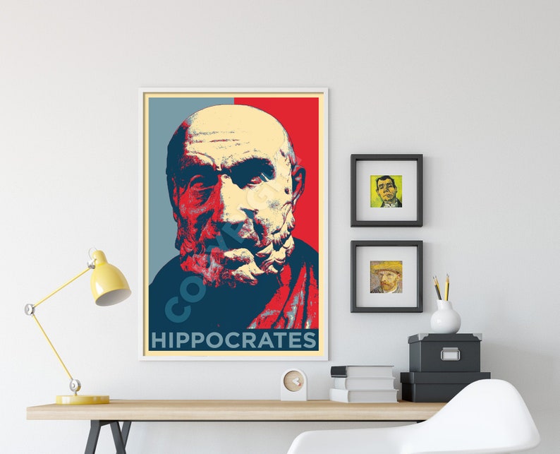 Hippocrates Original Art Print - Photo Poster Gift Home Wall Decor Hope ...