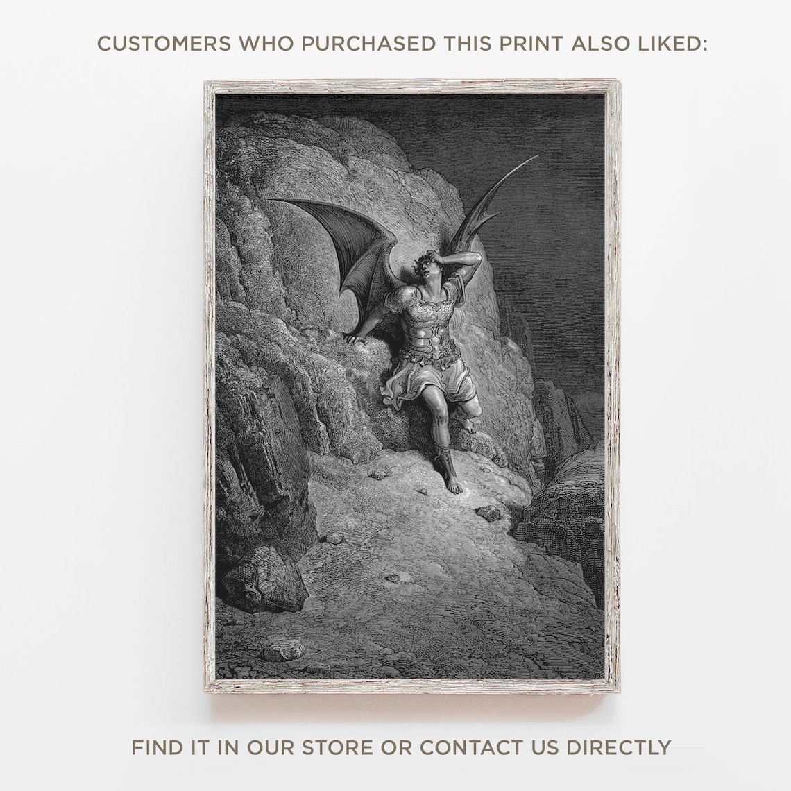 Gustave Dore Satan Descends Upon Earth / Paradise Lost | Etsy UK