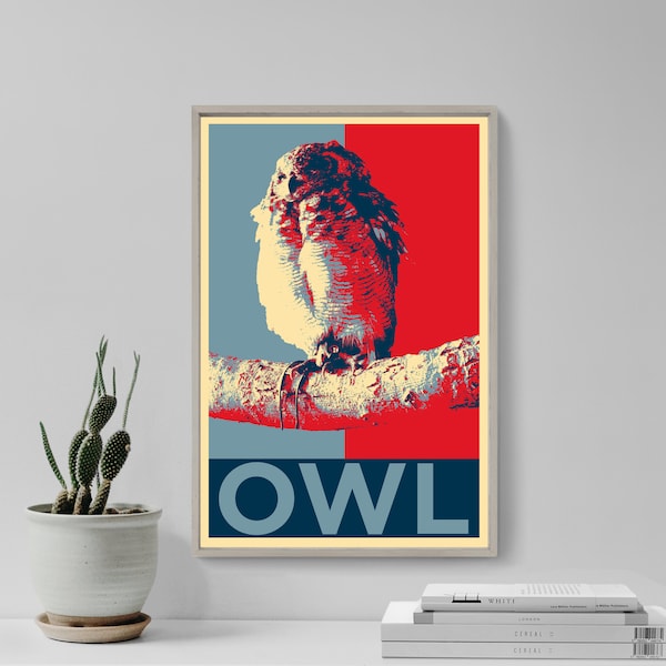 Owl Poster - Etsy UK