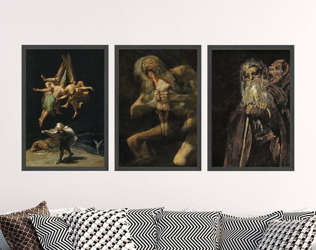 Set of Three Francisco Goya Prints - 3 Classic Paintings - Photo Poster ...