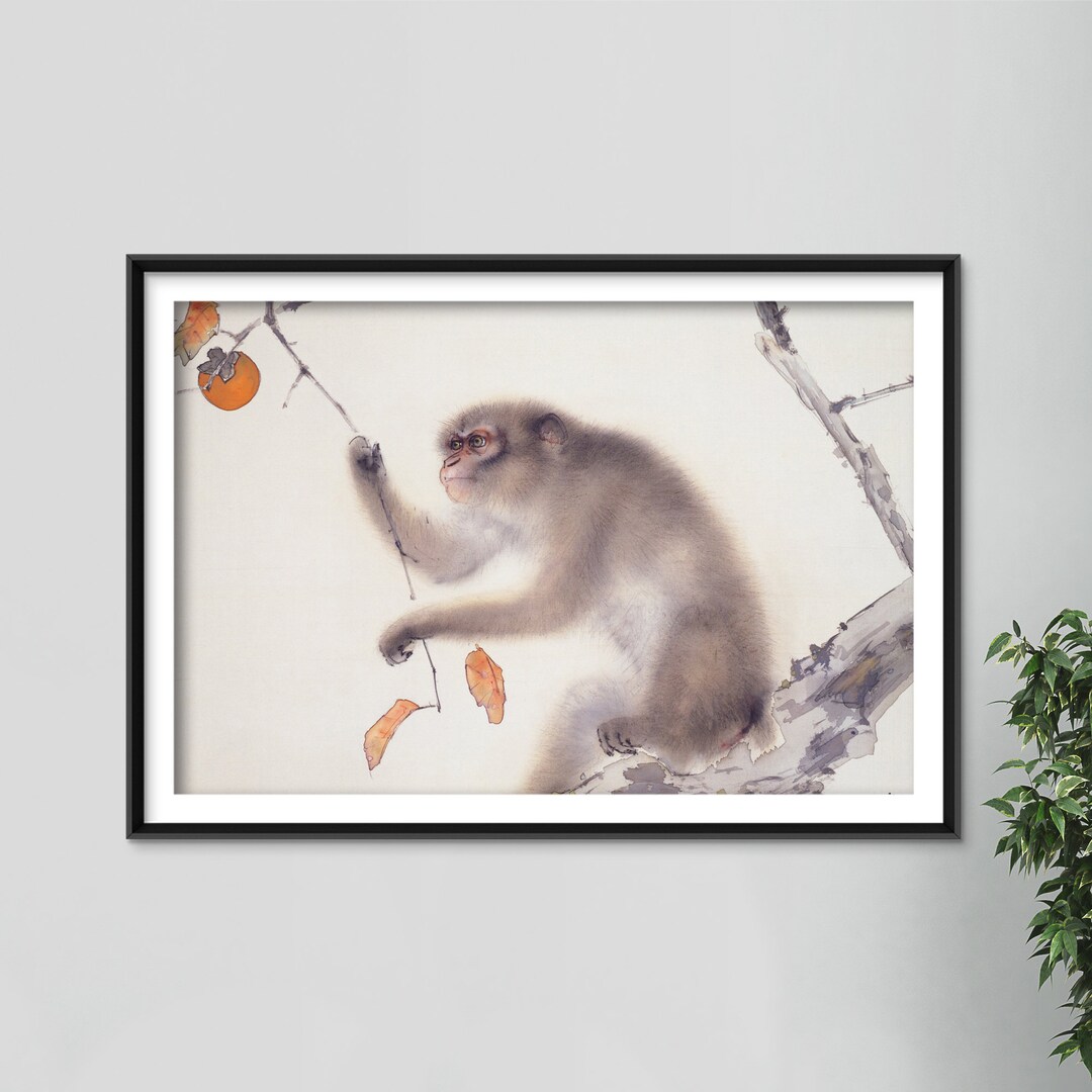 Hashimoto Kansetsu - Monkey (1940) - Reproduction of a Classic Painting ...