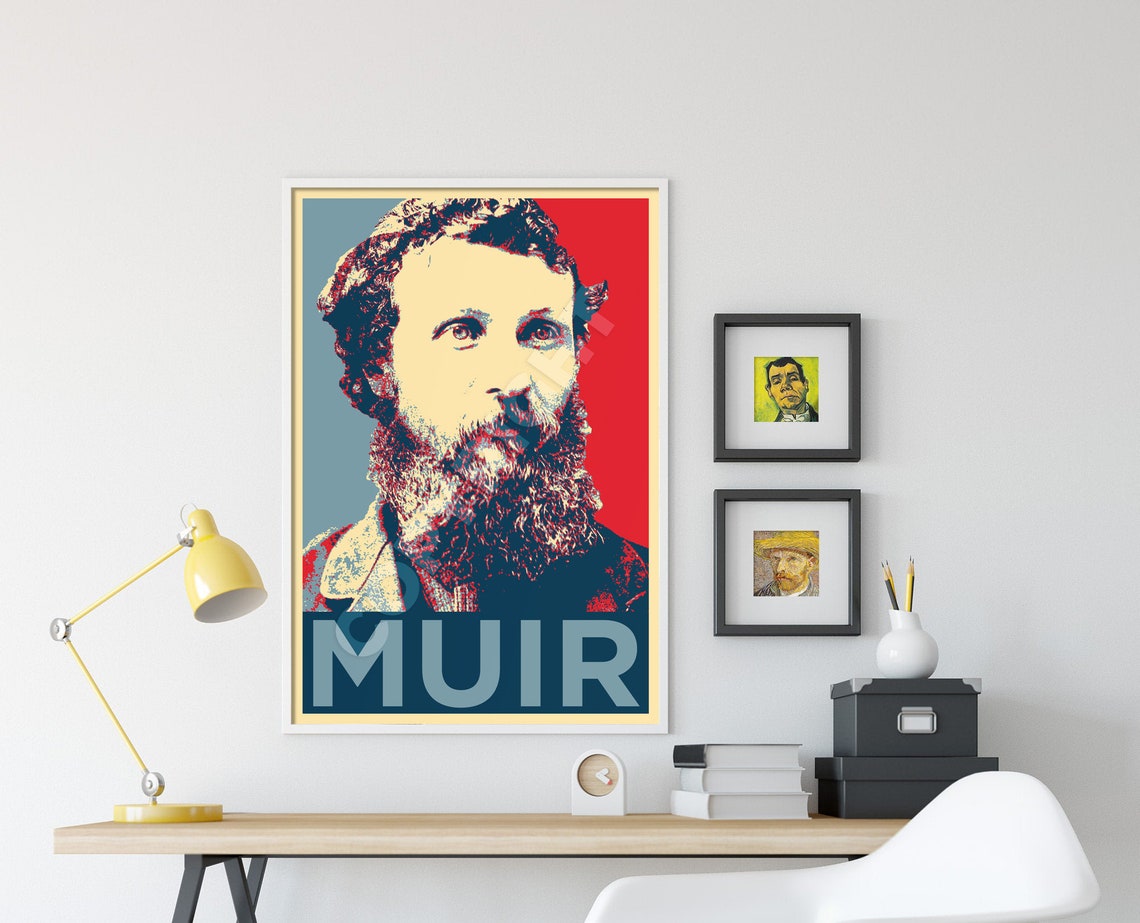 John Muir Original Art Print - Photo Poster Gift Wall Decor ...