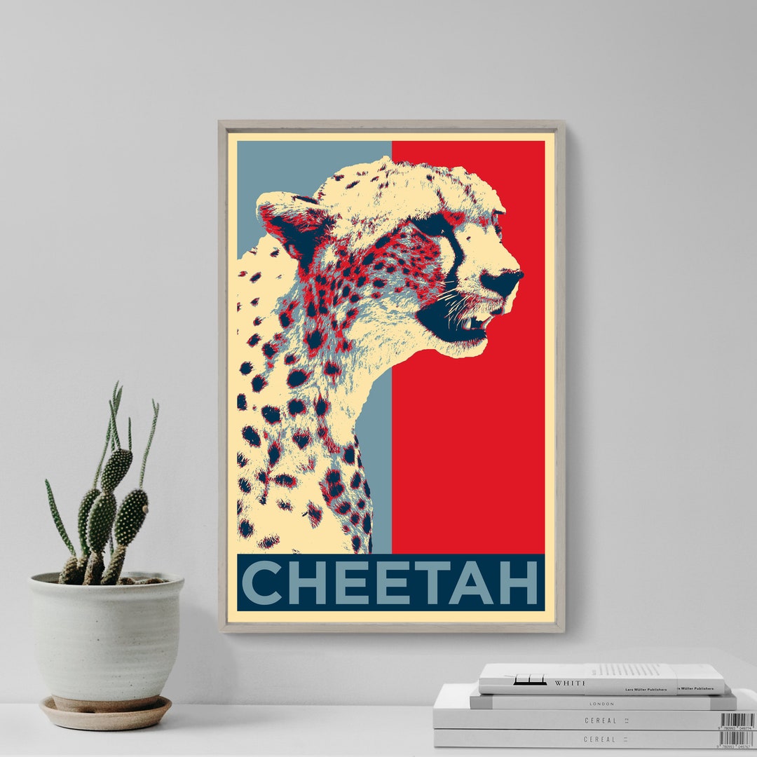 Cheetah Original Art Print - Photo Poster Gift Wall Home Decor - Hope ...