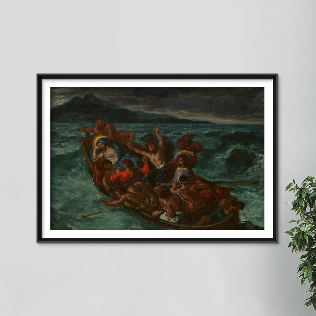 Eugene Delacroix - Christ Asleep During the Tempest (1853) - Classic ...