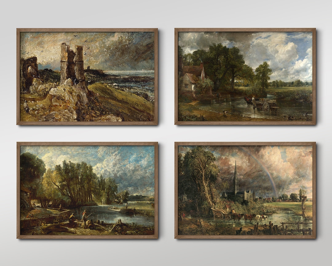 Set of Four John Constable Prints - 4 Classic Paintings - Photo Poster ...