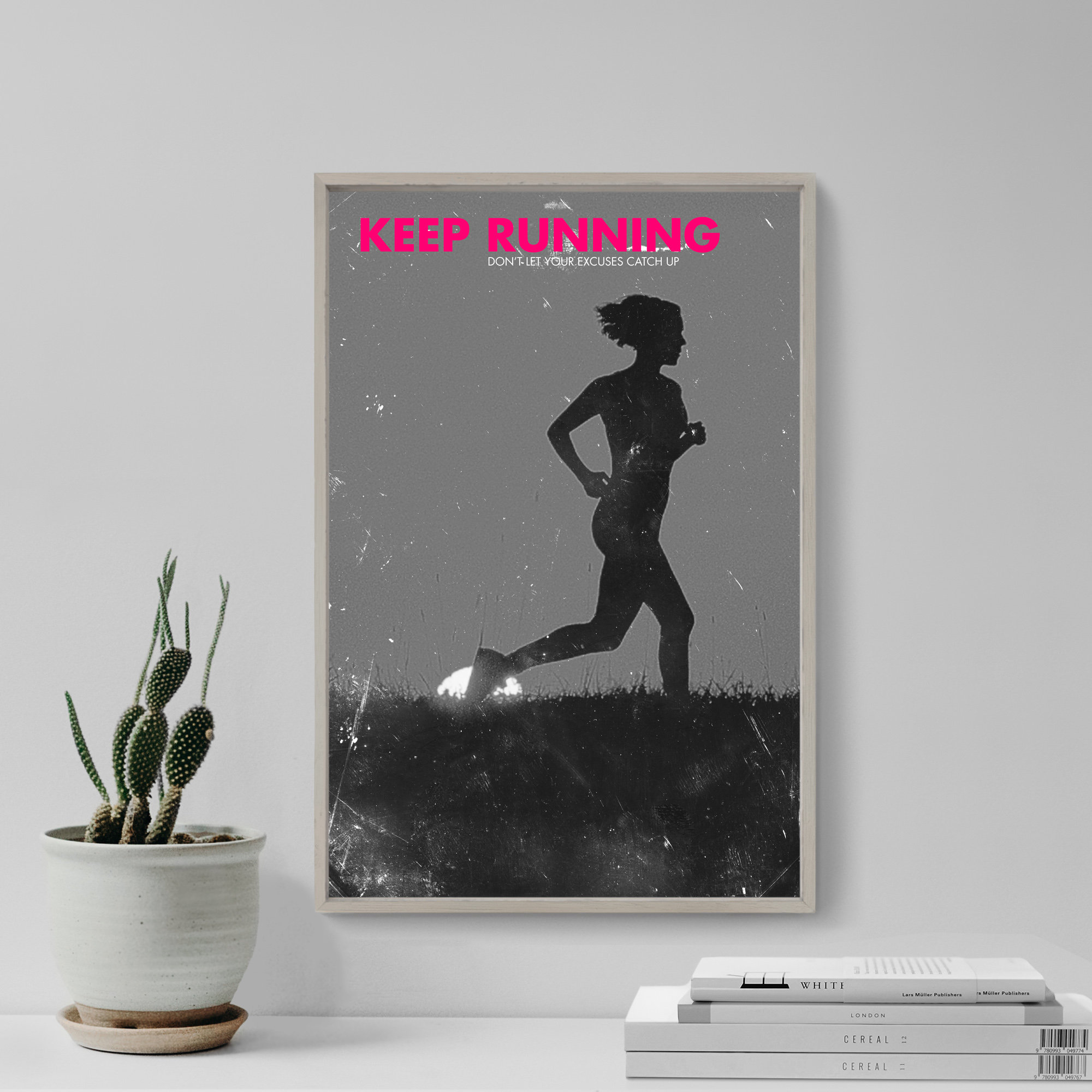 Running Motivational Poster 2 KEEP RUNNING Art Print Photo | Etsy