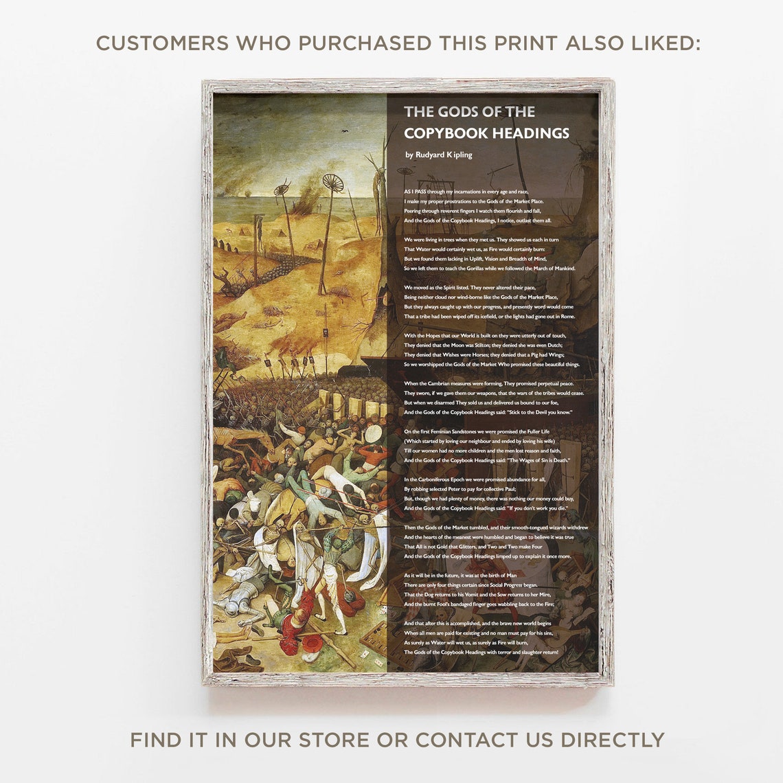 Rudyard Kipling Poem Tommy Poster Original Art Print Photo - Etsy Ireland