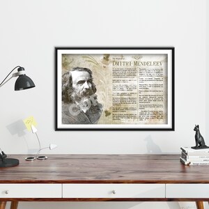 Dmitri Mendeleev Greatest Quotes - Original Art Print Featuring His ...
