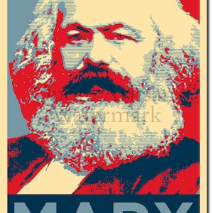 Karl Marx Original Art Print - Photo Poster Gift Home Wall Decor Hope ...