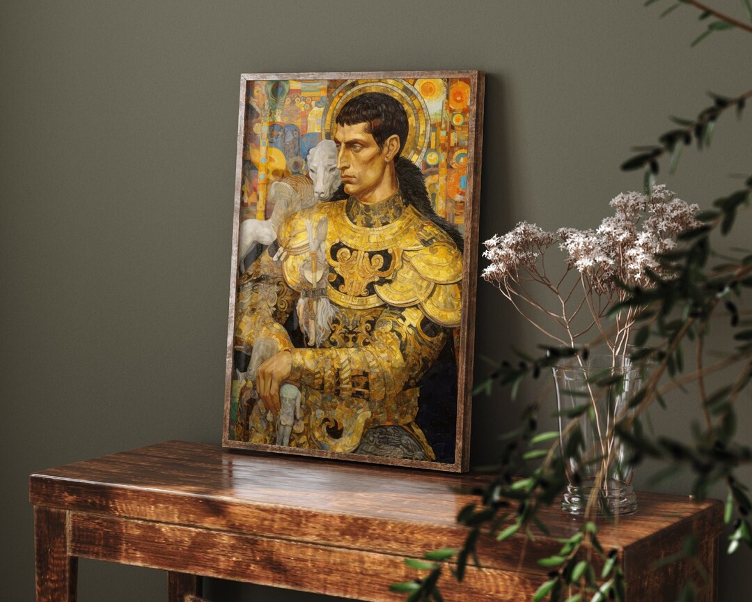 Albertus Magnus Albert the Great German Hero Inspired by Gustav Klimt ...
