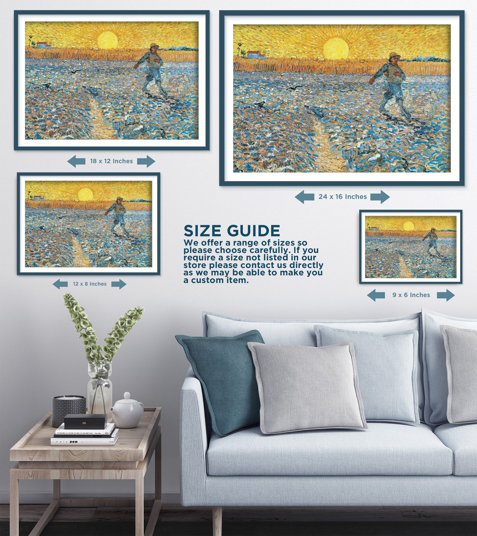 Vincent Van Gogh the Sower at Sunset 1888 Art Print - Etsy UK