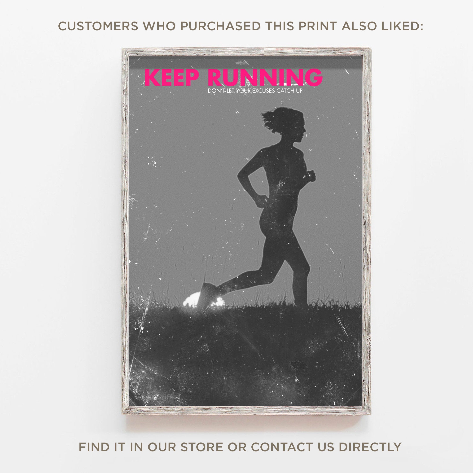Running Motivational Poster 3 - Art Print Photo Gift Home Wall Decor ...