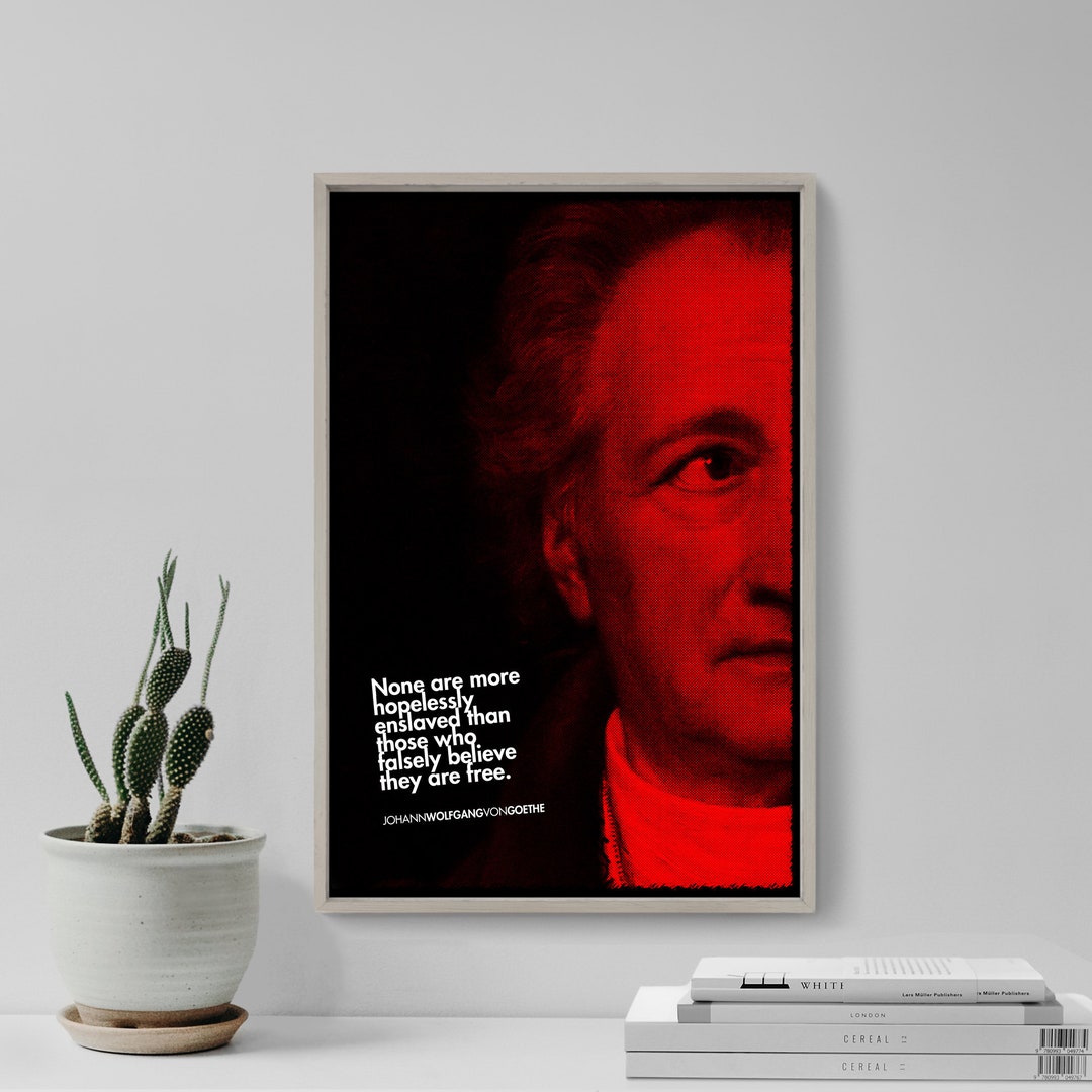 Johann Wolfgang Von Goethe Original Art Print - Photo Poster Gift Wall ...