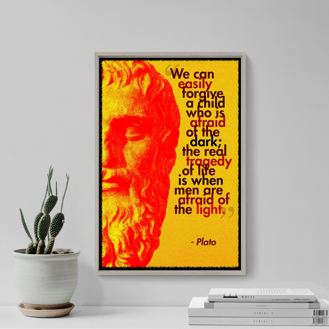 Plato Original Art Print - Photo Poster Gift Wall Decor Quote ...