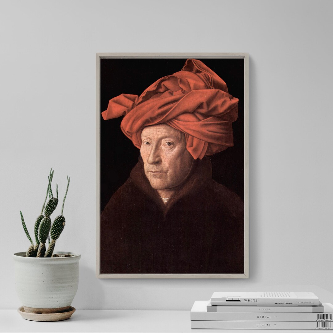 Jan Van Eyck - Portrait of a Man in Turban / Possible Self-portrait ...