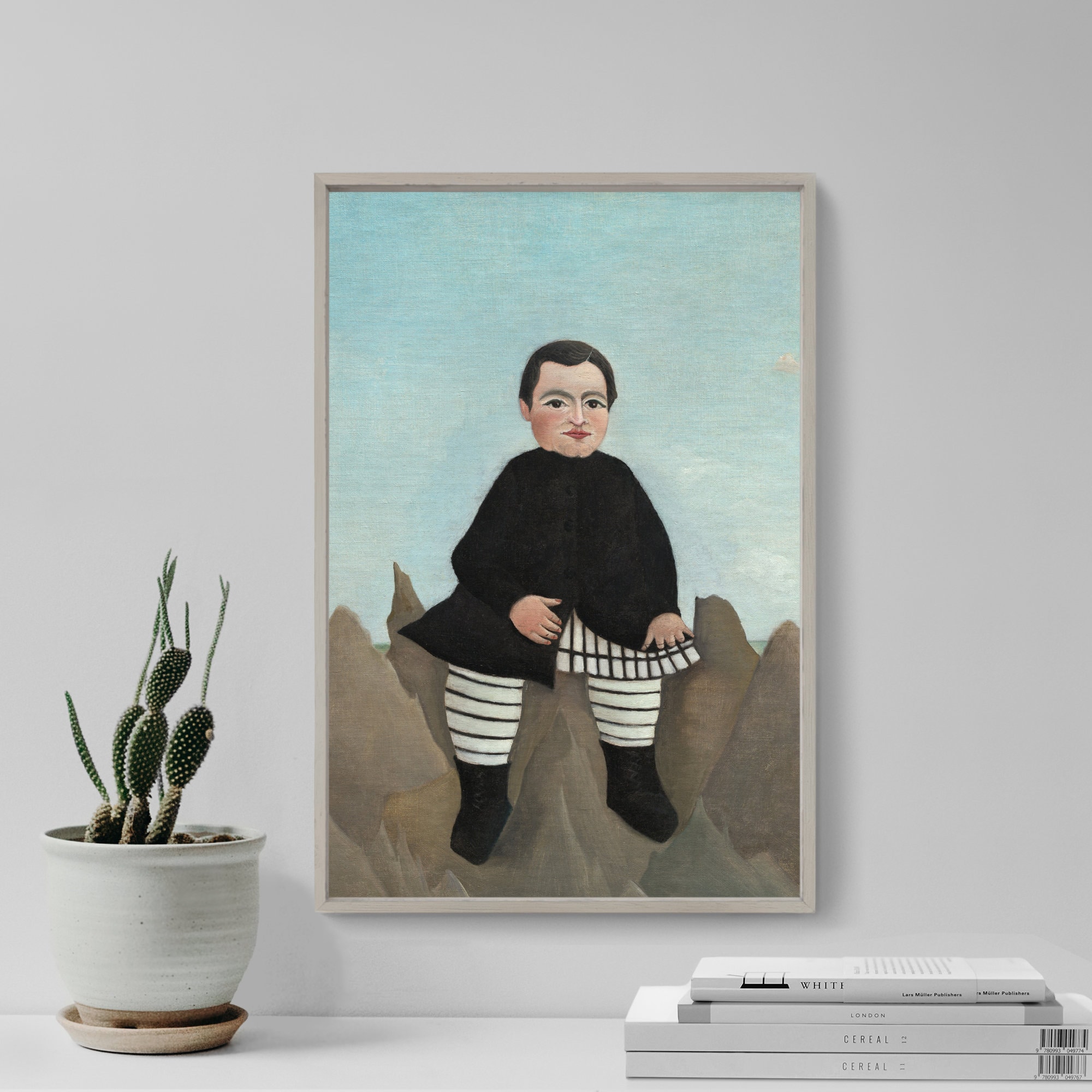 Henri Rousseau Boy on the Rocks 1895 Classic Painting | Etsy