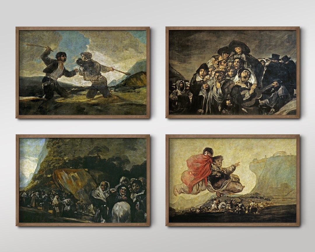 Set of Four Francisco Goya Prints - 4 Classic Paintings - Photo Poster ...