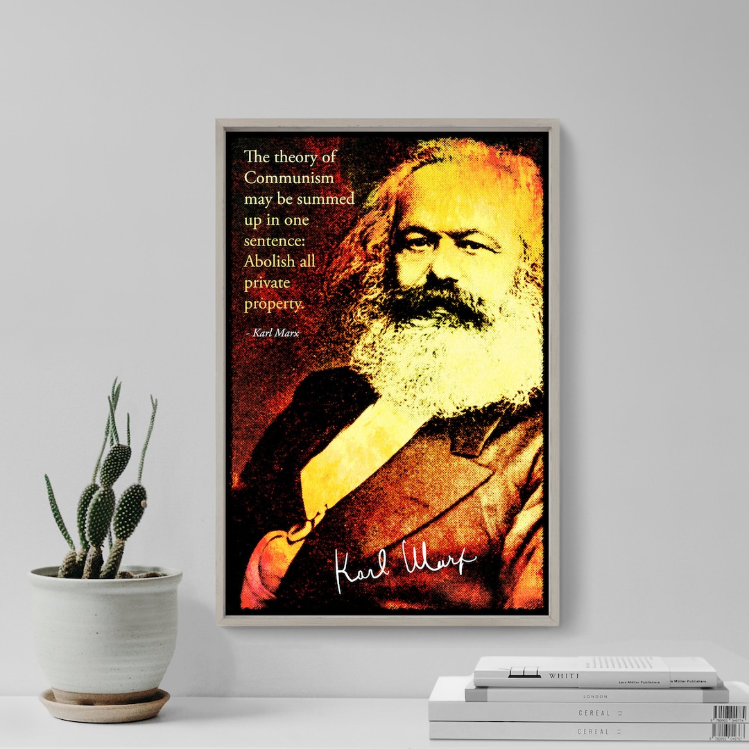 Karl Marx Original Art Print - Photo Poster Gift Wall Decor - Marxism ...