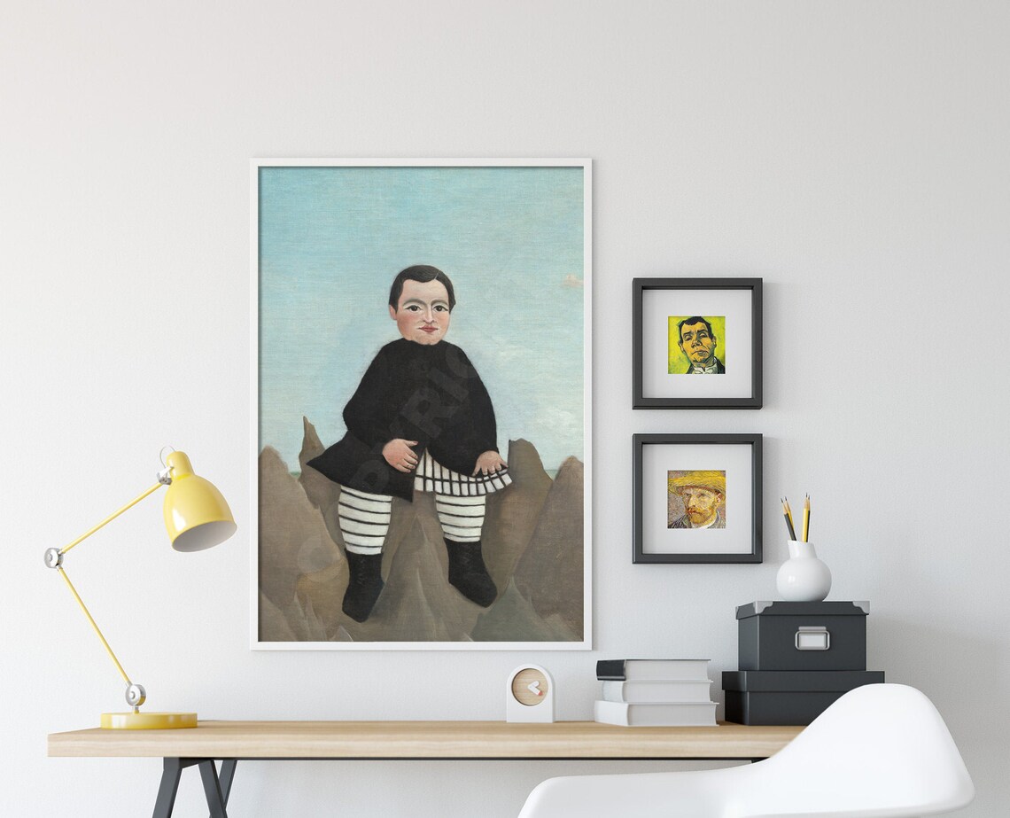 Henri Rousseau Boy on the Rocks 1895 Classic Painting - Etsy UK