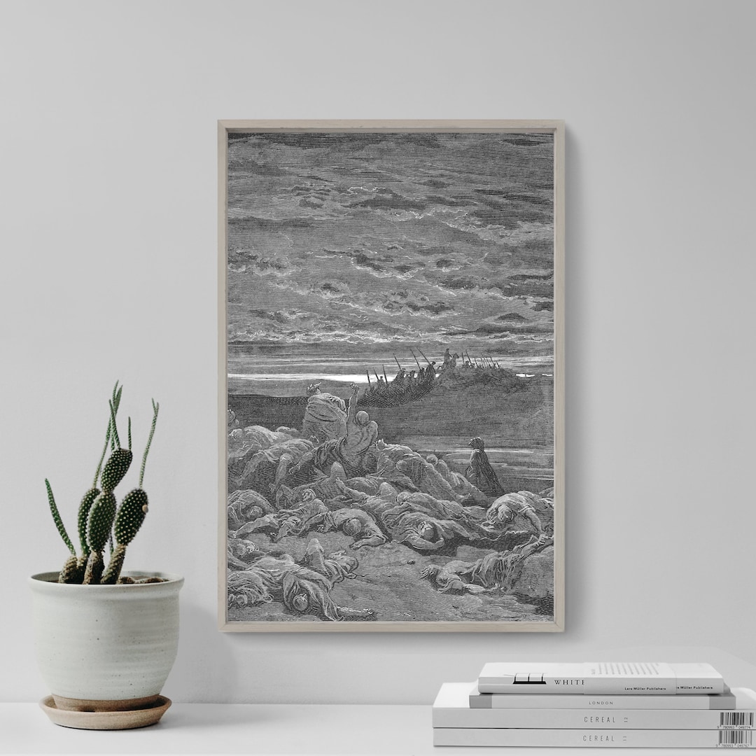 Gustave Dore the Death of Gideons Sons 1866 Drawing Photo Poster Print ...