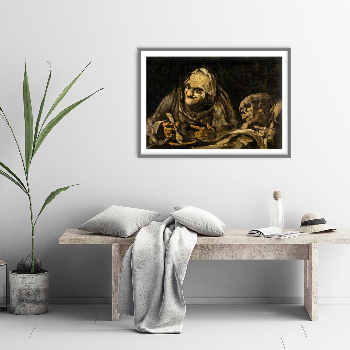 Francisco Goya Two Old Men Eating Soup 1823 Classic | Etsy