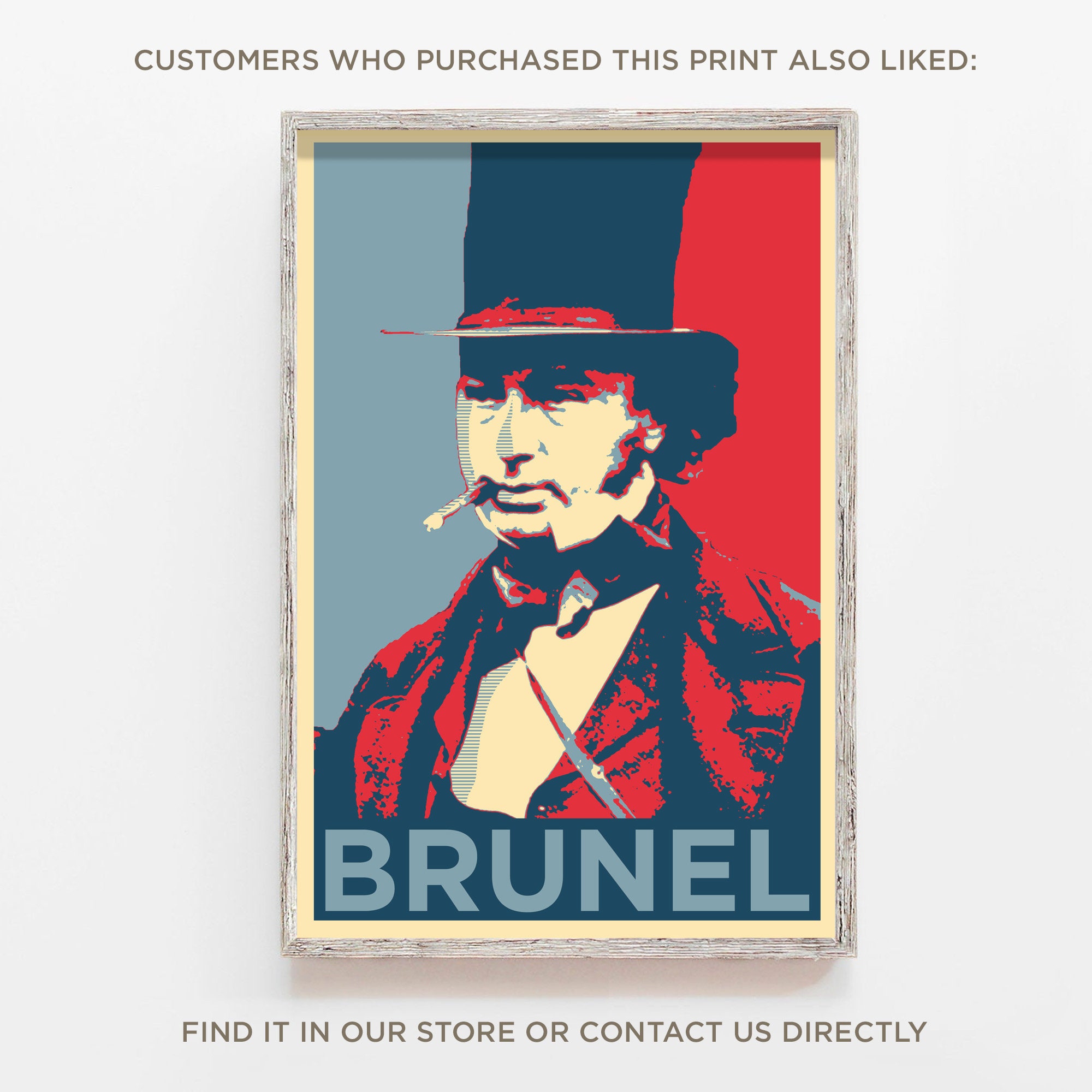 Isambard Kingdom Brunel Art Print Poster Photo Home Wall Decor - Etsy ...