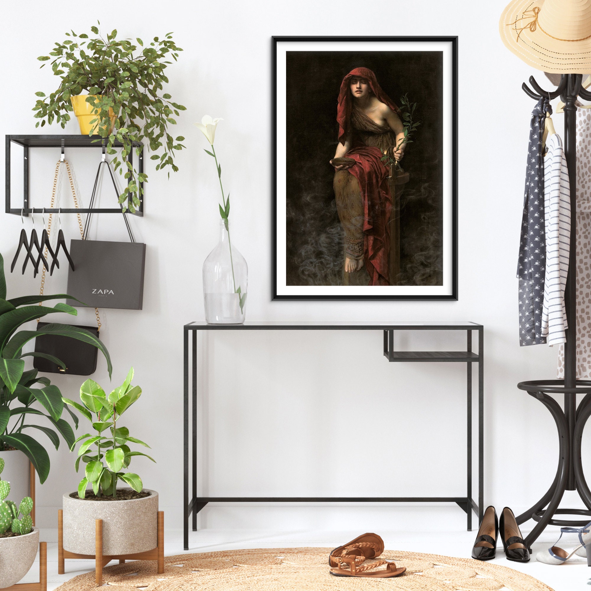 John Collier Priestess of Delphi 1891 Classic Painting | Etsy