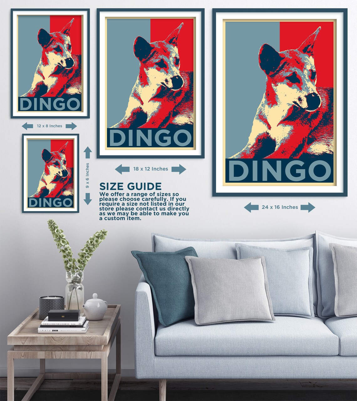 Dingo Original Art Print Photo Poster Gift Wall Decor | Etsy