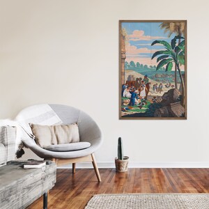 Joseph Dufour - the Battle of Heliopolis, Scenic Wallpaper (1818 ...