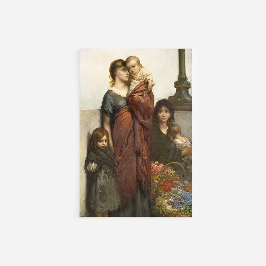 Gustave Dore - Flower Sellers of London (1875) - Classic Painting Photo ...