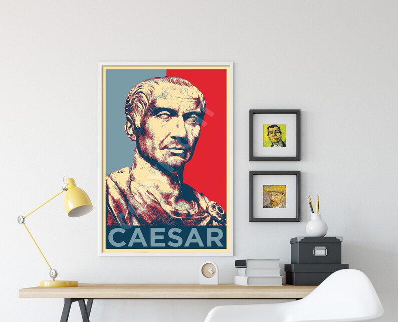 Julius Caesar Original Art Print Photo Poster Gift Rome - Etsy