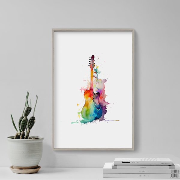 Guitar Poster - Etsy