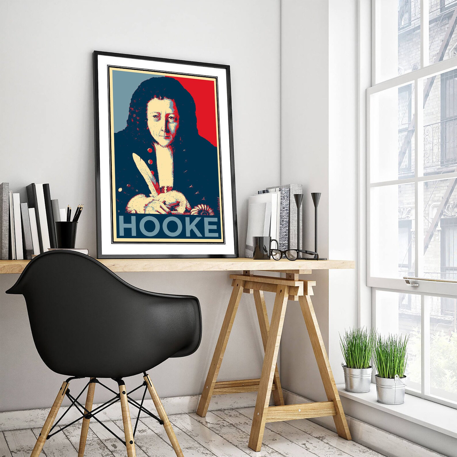 Robert Hooke Original Art Print - Photo Poster Gift Decor - Hope Parody ...