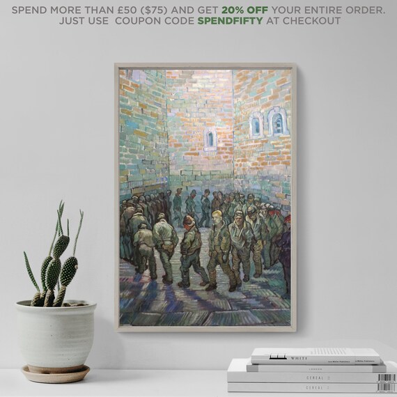 Vincent Van Gogh Prisoners Exercising after Dore 1890 - Etsy