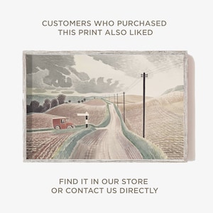 Eric Ravilious - Chalk Paths (1935) - Classic Painting Photo Poster ...